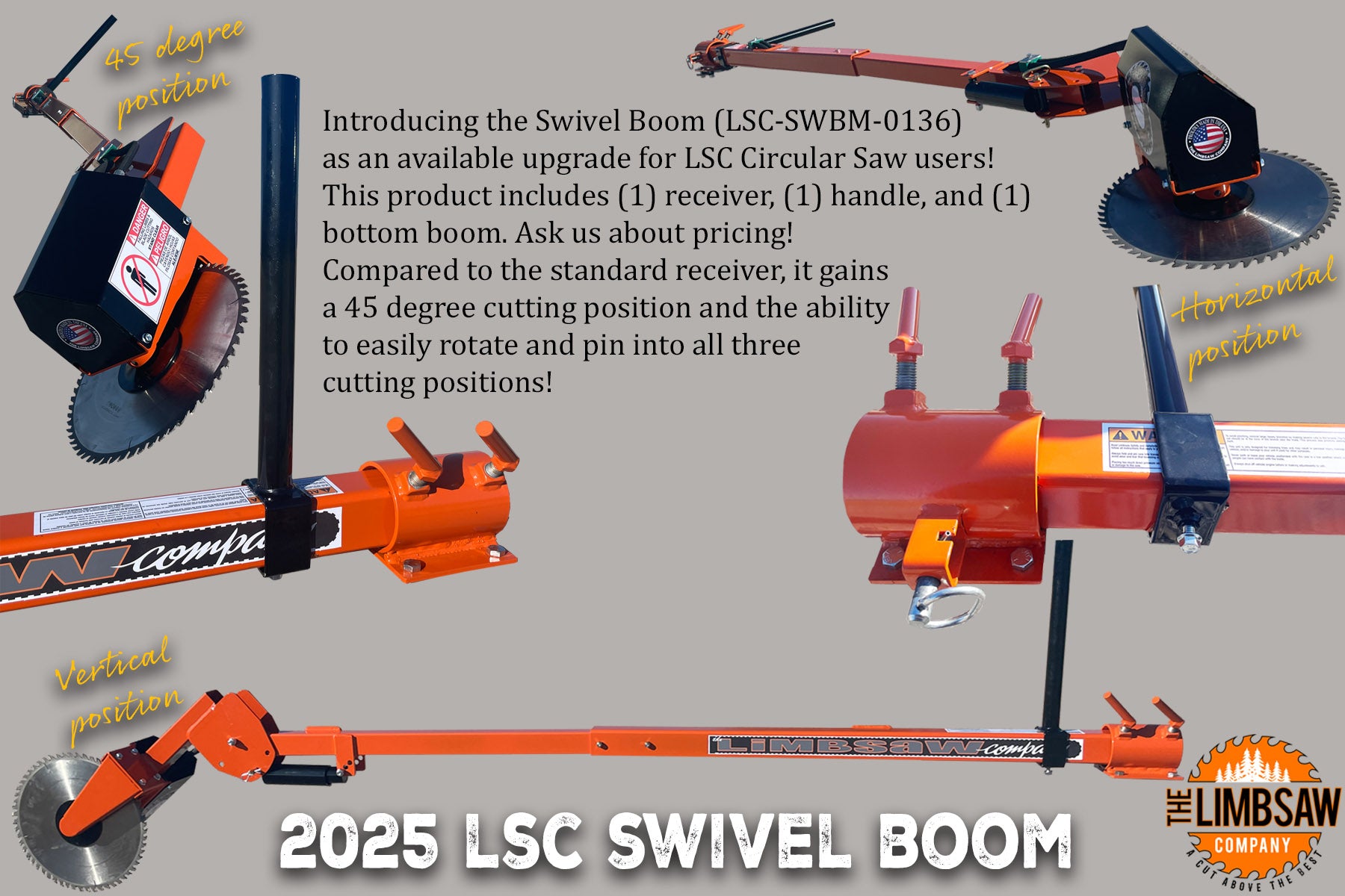Swivel Boom Upgrade For LSC Circular Saw – Limbsaw